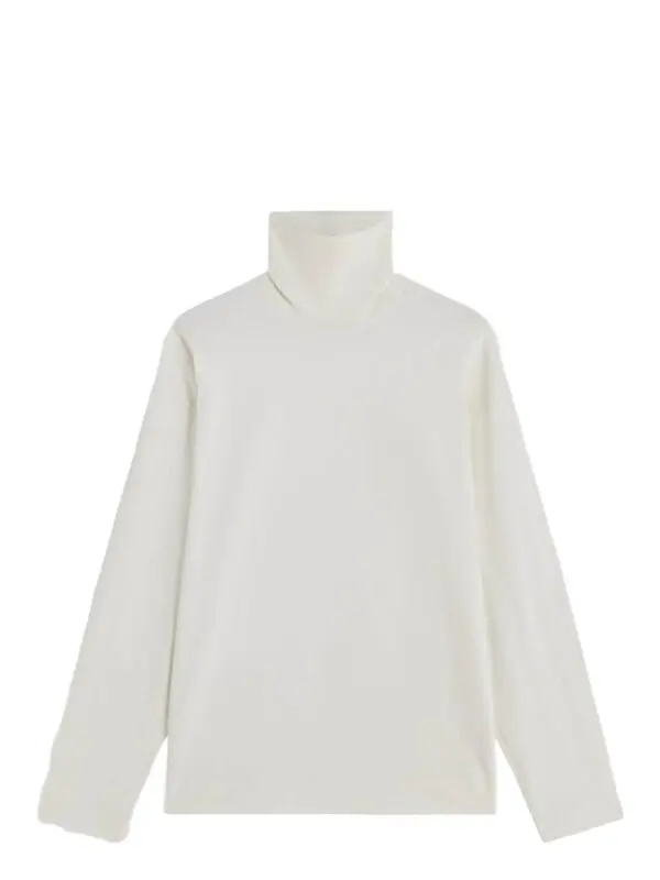 Phoebe Philo Relaxed Long Sleeve Cotton Jersey Top - Cream