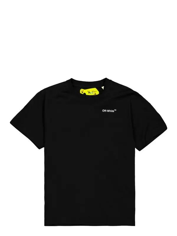 Off-White Cotton Logo T-shirt - Black