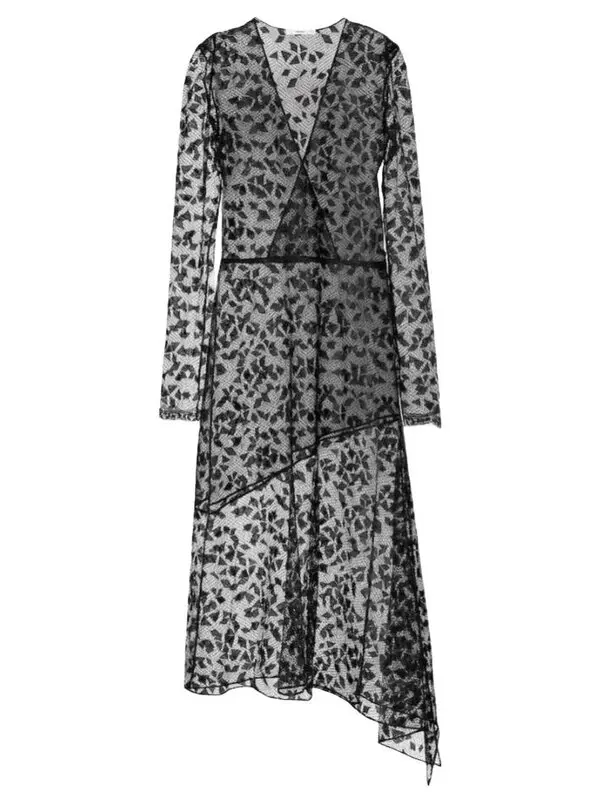 Fendi Cuneo Lace Midi Dress - Black