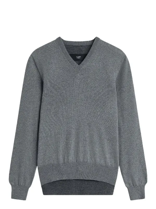 Phoebe Philo Wool V-neck Sweater - Light Gray