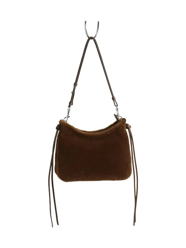 Phoebe Philo Small Shearling Shoulder Bag - Ginger