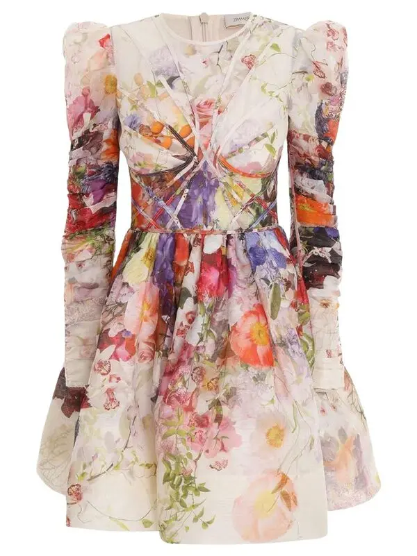 Zimmermann Multicolored Floral Mini Dress - No