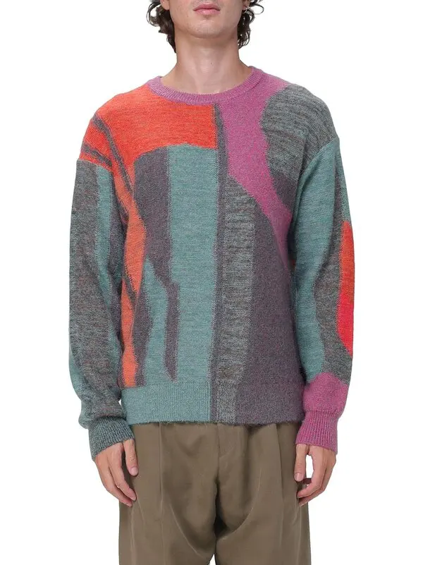 Paul Smith Abstract Patterned Pullover Sweater - Emerald