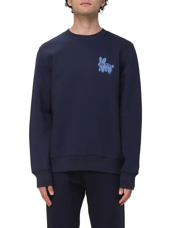 Paul Smith Crewneck Sweatshirt With Graphic Detail - Navy