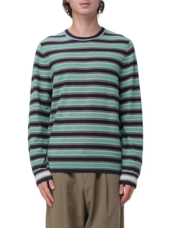Paul Smith Striped Crew Neck Sweater - Emerald