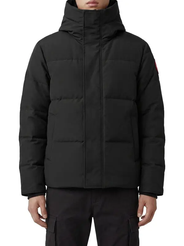Canada Goose Padded Down Parka With Hood - Black