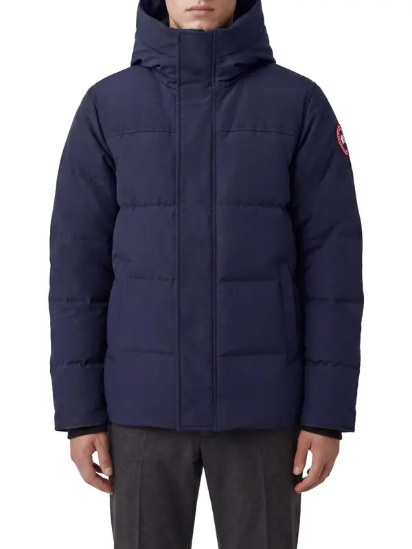 Canada Goose Padded Down Parka With Hood - Blue