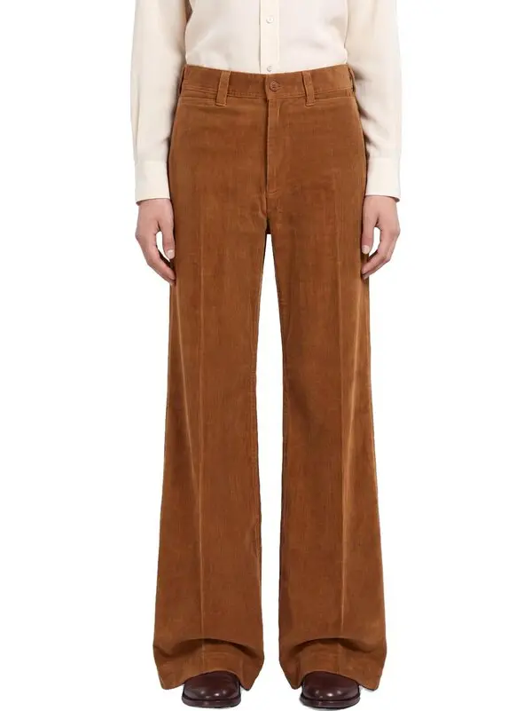 Polo Ralph Lauren Corduroy Wide-leg Trousers - Brown