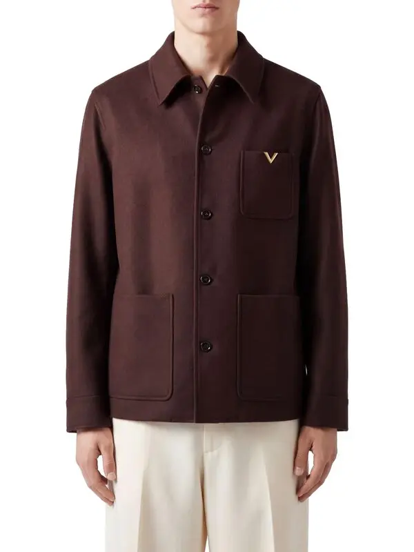 Valentino Garavani Button-up Jacket - Brown