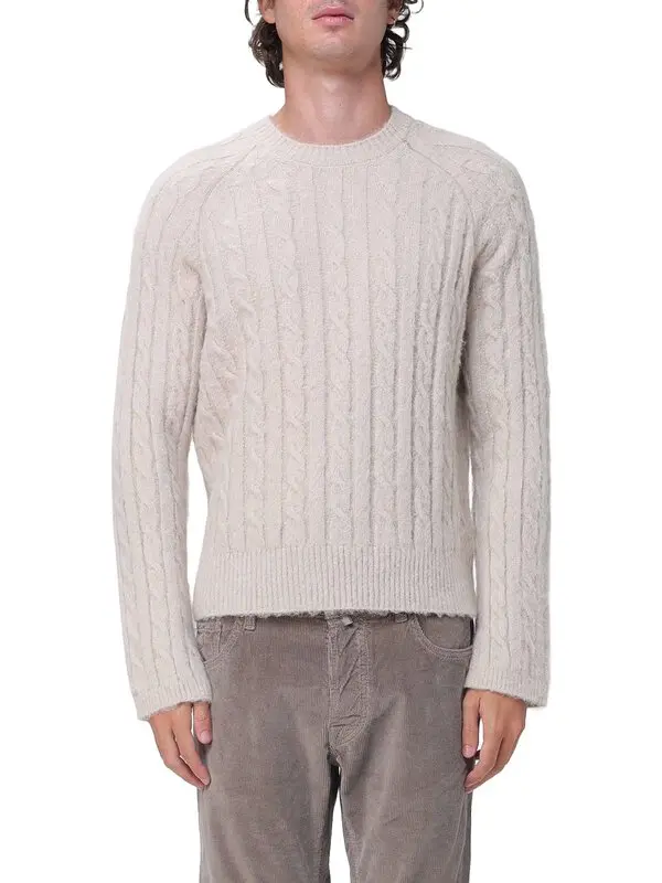 DIANA STUDIO Chunky Cable Knit Crewneck Sweater - Brown