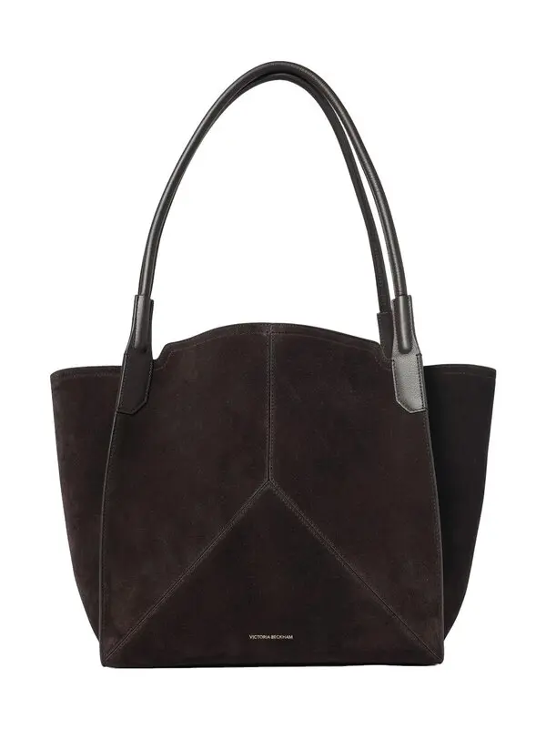 Victoria Beckham Suede Shoulder Bag - Brown