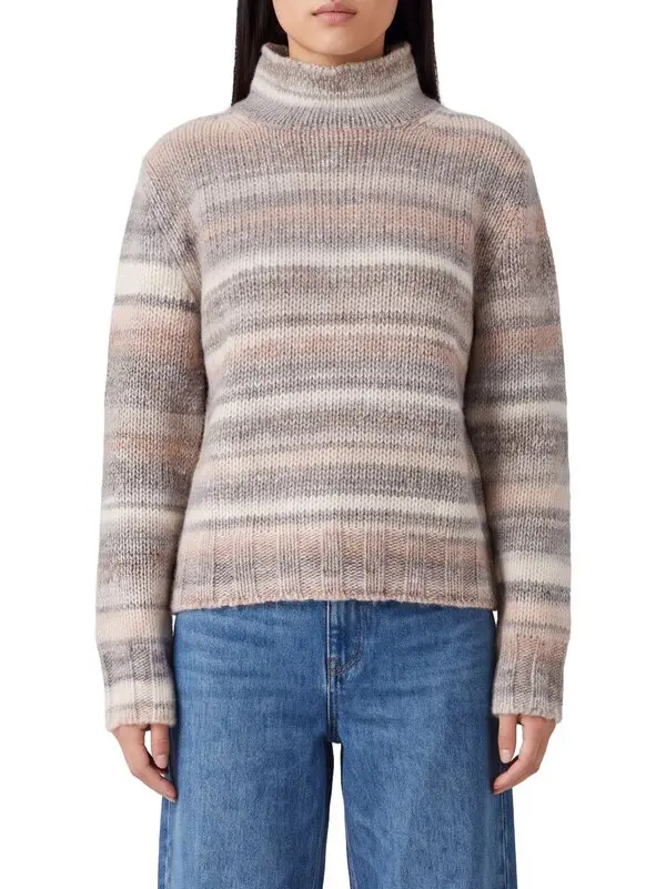 KANGRA Striped Sweater - Beige