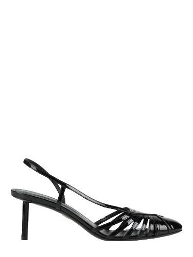 FERRAGAMO Patent Leather Slingback Pumps - Black