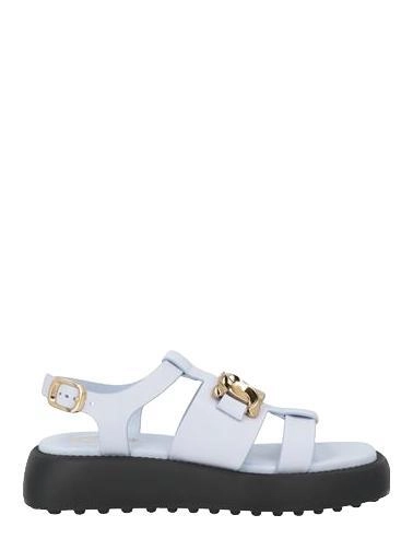 TOD'S Sky Leather Fisherman Sandals - Blue