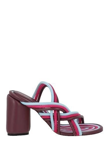 SERGIO ROSSI Leather Sandals - Red
