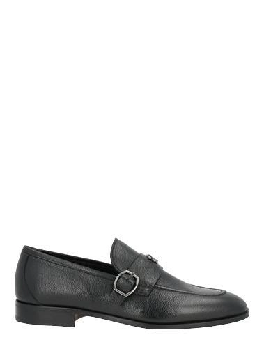Roberto Cavalli Pebbled Leather Loafers - Black