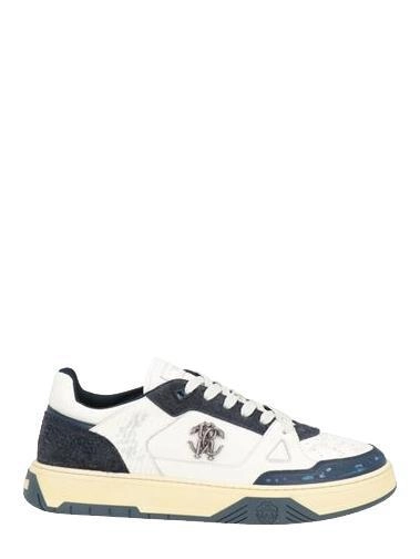 Roberto Cavalli Calfskin Low-top Sneakers - White