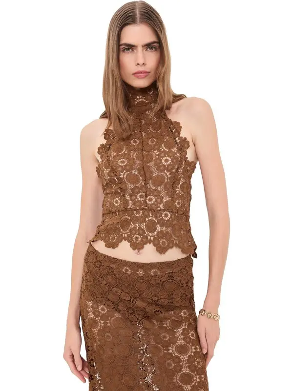 Lioness Trophy Halter Top - Espresso