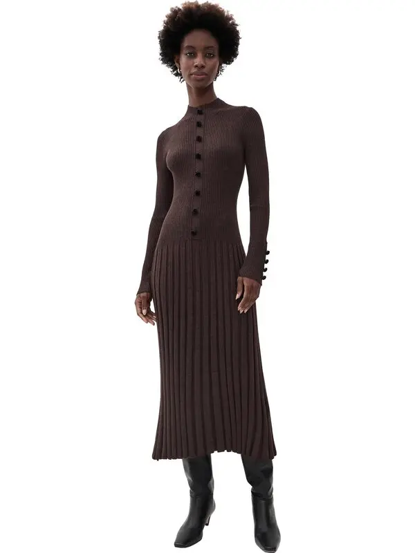 Cara Cara Easton Knit Dress - Brown