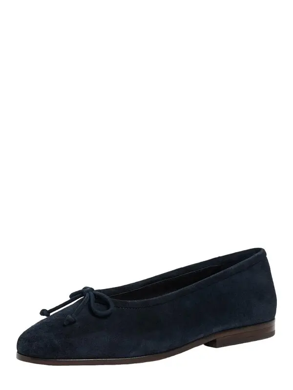 LOEFFLER RANDALL Noelle Suede Flats - Navy