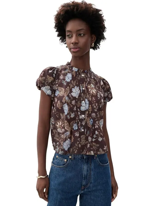 Rails Pepper Floral Poplin Shirt - Willow