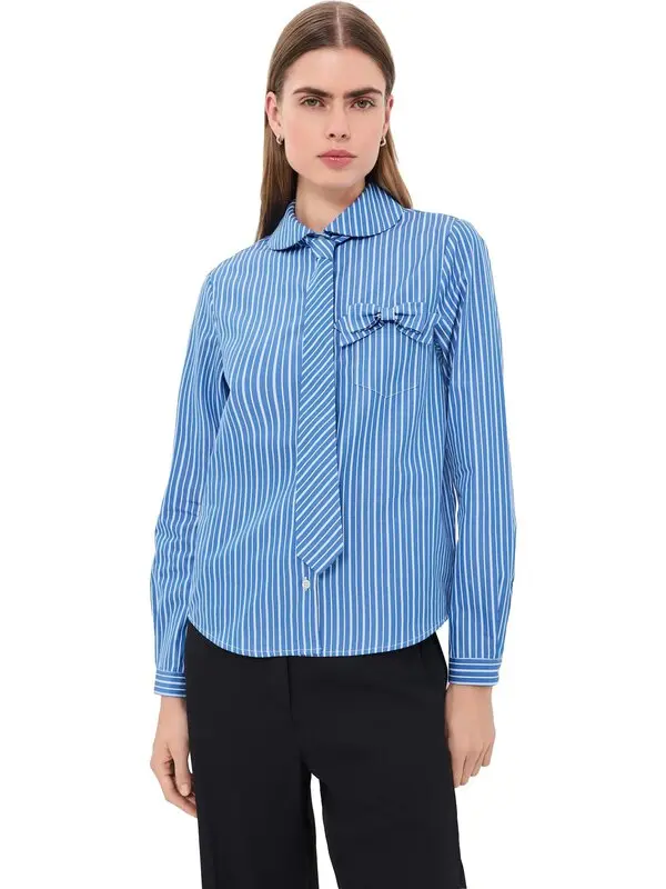 Sandy Liang Gemma Button-down Shirt - Light Blue