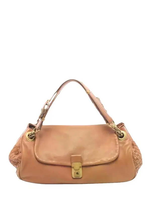Bottega Veneta 2000s Intrecciato Tote Bag - Brown