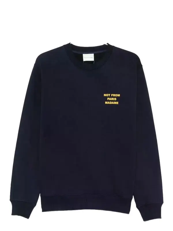 Drole De Monsieur Not From Paris Madame Sweater - Blue