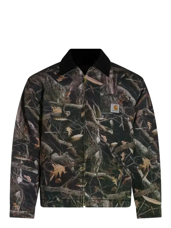 Carhartt Work In Progress Camouflage Cotton Jacket - Black