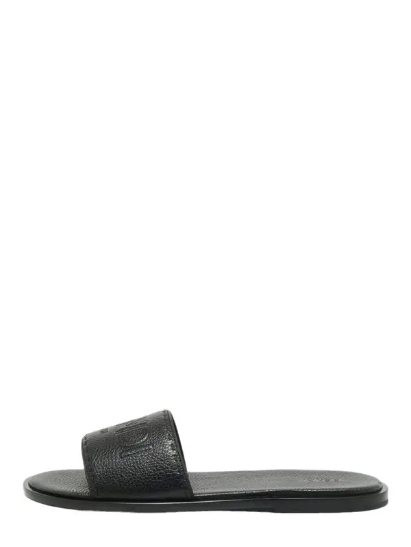 Fendi Roma Slide Sandals - Black