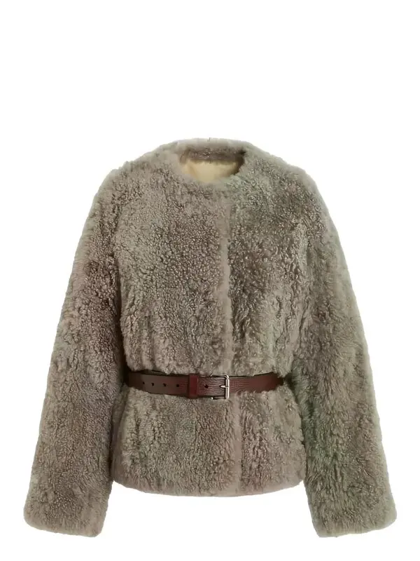 P.a.r.o.s.h Belted Cashmere Jacket - Brown