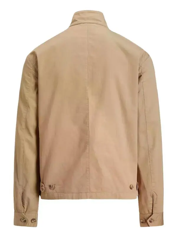 Polo Ralph Lauren Logo-embroidered Zip-up Jacket - Neutrals