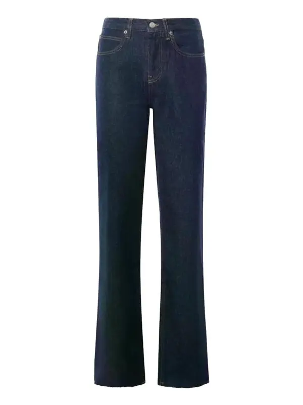 THE FRANKIE SHOP Dalston Raw-edge Straight-leg Jeans - Blue