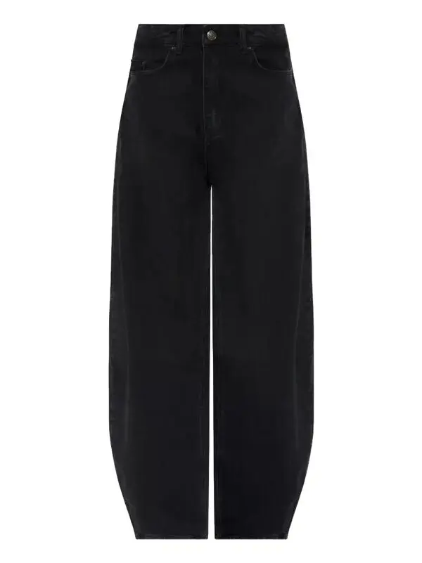 ROTATE BY BIRGER CHRISTENSEN Barrel-leg Jeans - Black