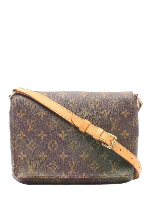 LOUIS VUITTON Monogram Musette Tango Shoulder Bag - Brown