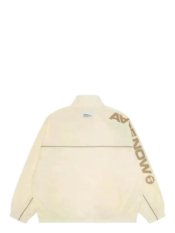 AAPE BY *A BATHING APE Logo-print Piping-detail Jacket - Neutrals