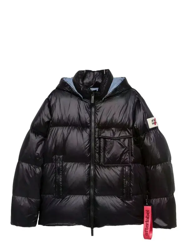 AFTER/LABEL Quilted Hooded Jacket - Black