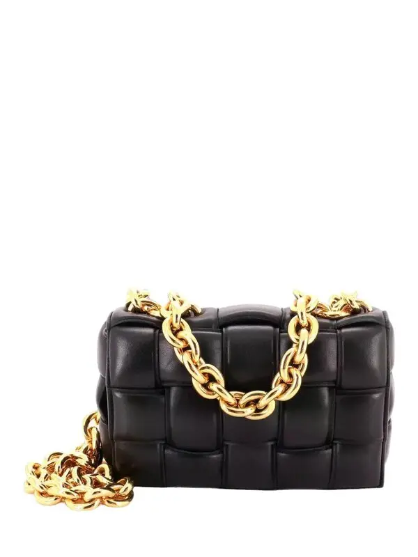 Bottega Veneta Cassette Chain Padded Maxi Bag - Black