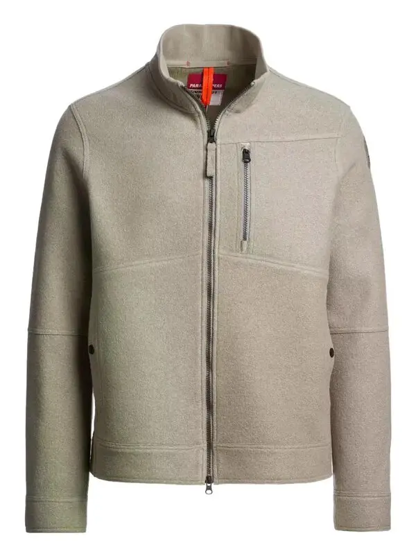 PARAJUMPERS Boiled Wool Bouclé Jacket - Neutrals