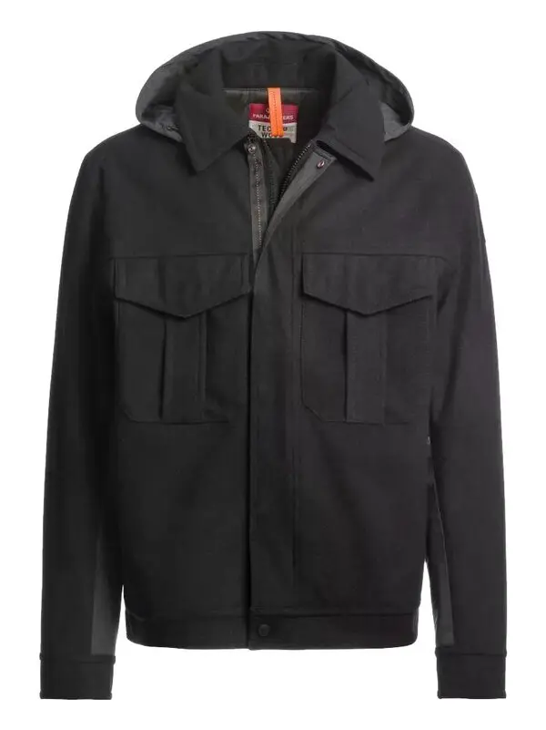 PARAJUMPERS Hina Hooded Padded Jacket - Black