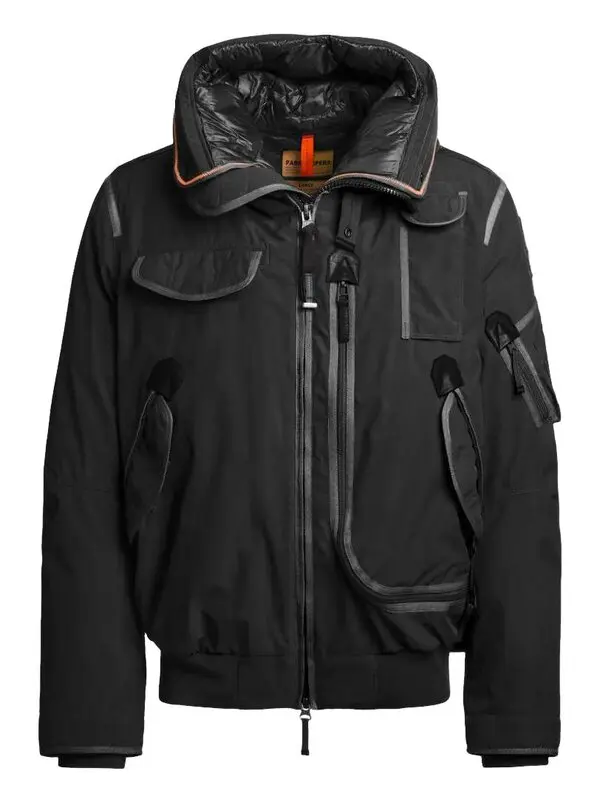 PARAJUMPERS Gobi Light Hooded Bomber Jacket - Black