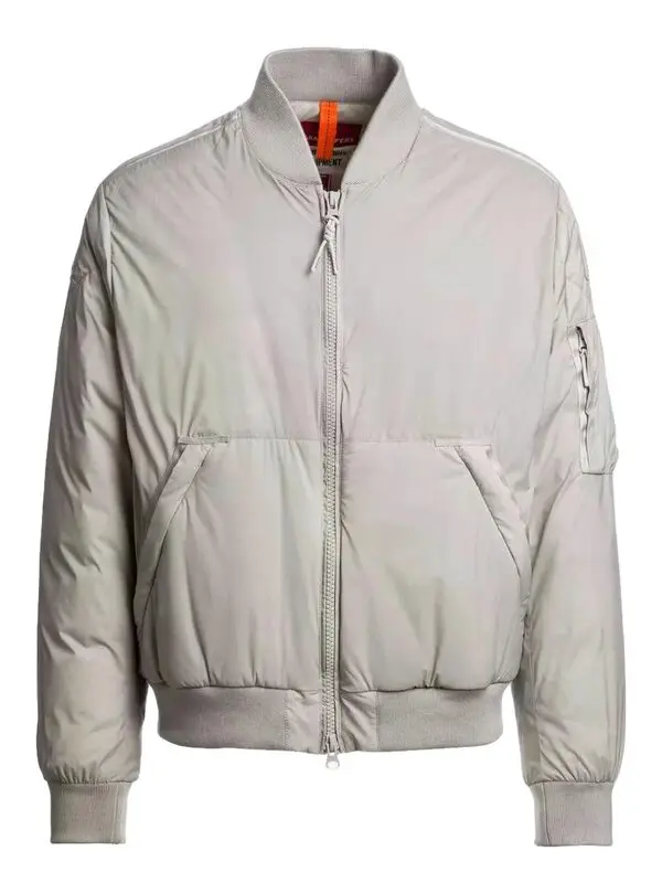 PARAJUMPERS Nordegg Logo-patch Bomber Jacket - Grey