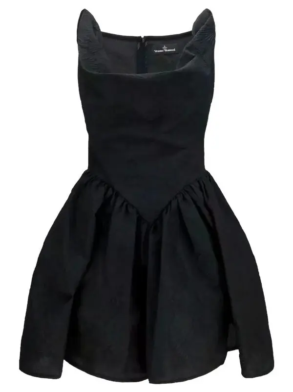 VIVIENNE WESTWOOD Sunday Floral-jacquard Mini Dress - Black