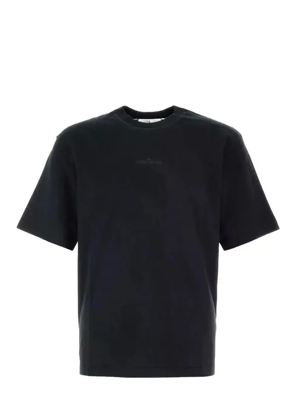 Stone Island Logo-print Cotton T-shirt - Blue