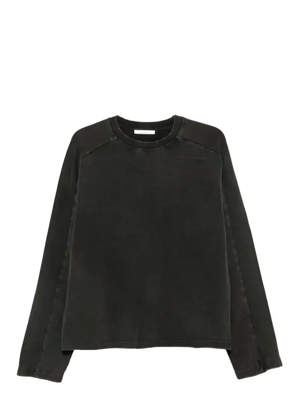 ENTIRE STUDIOS Faded Effect Long Sleeve T-shirt - Black