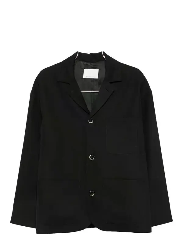 NINE:INTHE:MORNING Notched-lapel Patch-pocket Jacket - Black