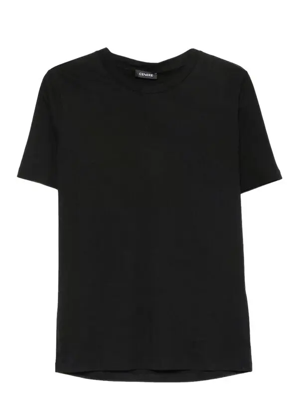 CENERE GB Crew-neck T-shirt - Black