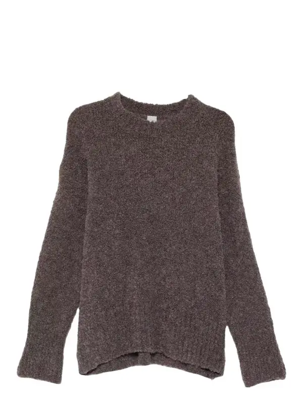 PRIVATE 0204 Bouclé Crew-neck Sweater - Brown