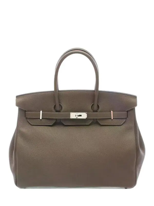 Hermès 35 Birkin Togo Leather Tote Bag - Brown