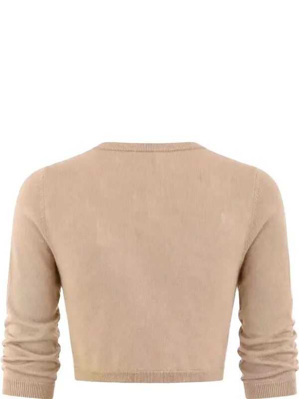 P.a.r.o.s.h Cropped Short-sleeve Cardigan - Neutrals